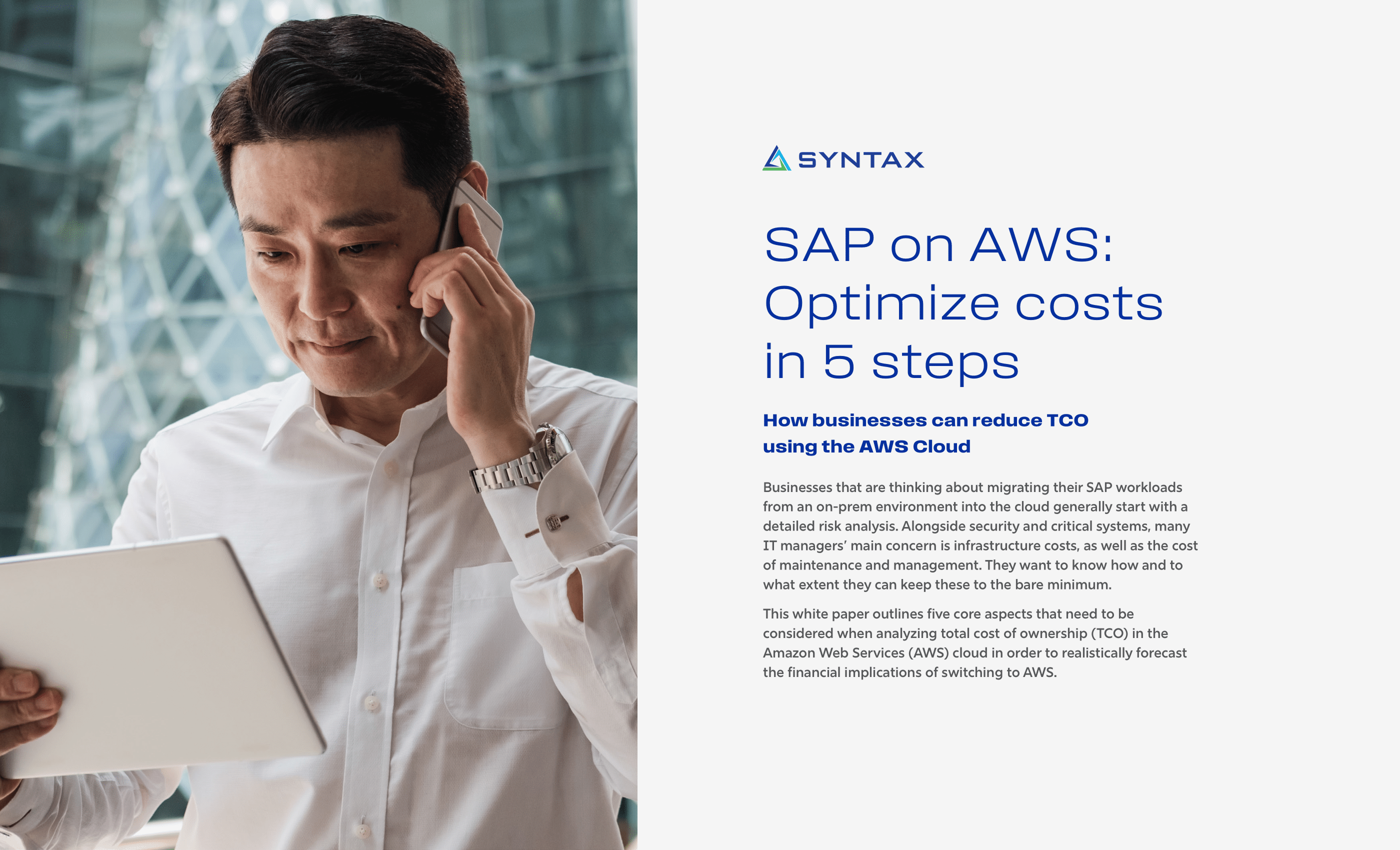 Optimize Cost in 5 Steps - SAP on AWS:Asset Downloaded